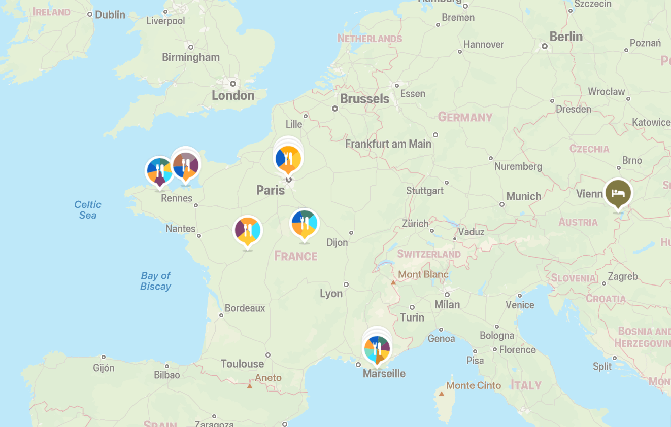 Retrouvez les adresses préférées de Sarah - Le couteau 🔪 sur Mapstr